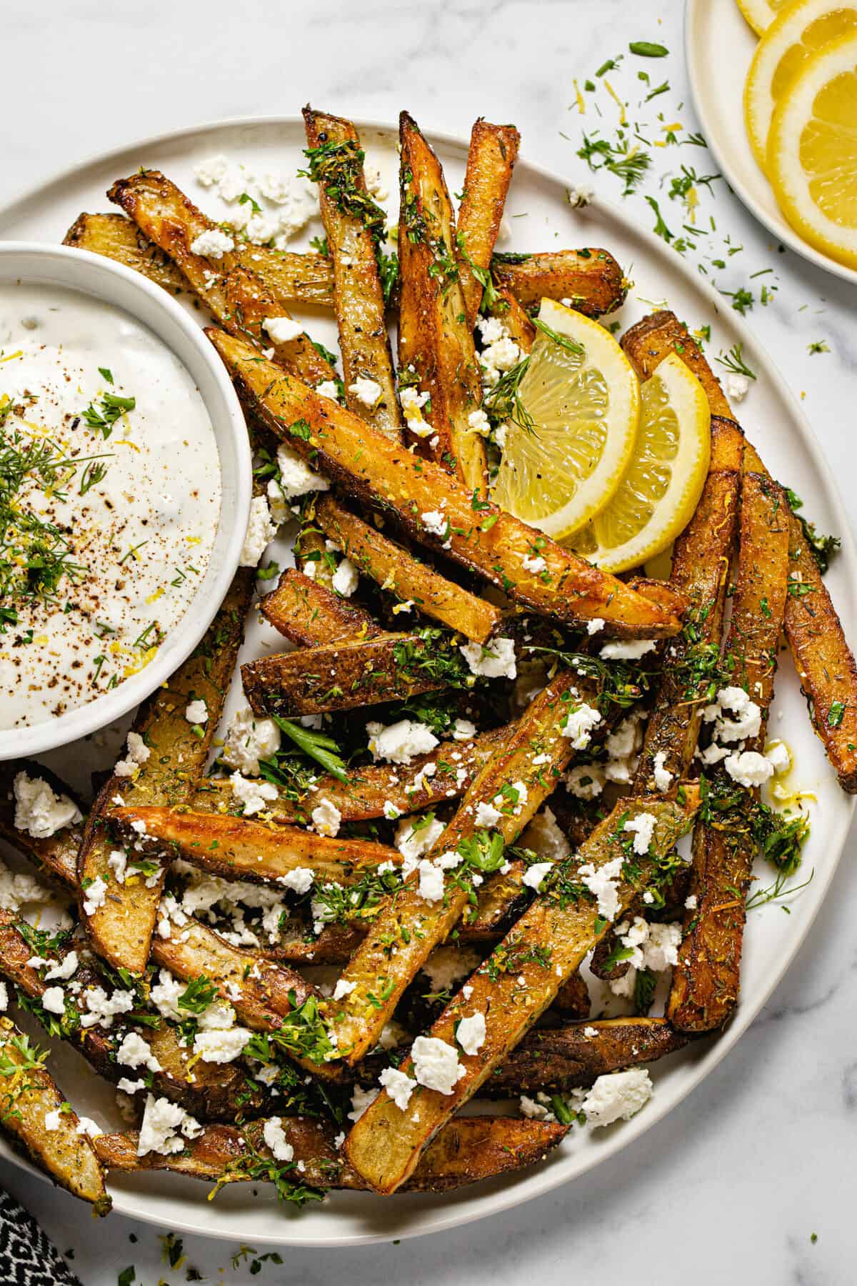 Greek fries - Zest Gyro & Mediterranean Grill